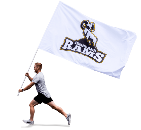 Custom Spirit Flags - 1 Day Production | Signs.com