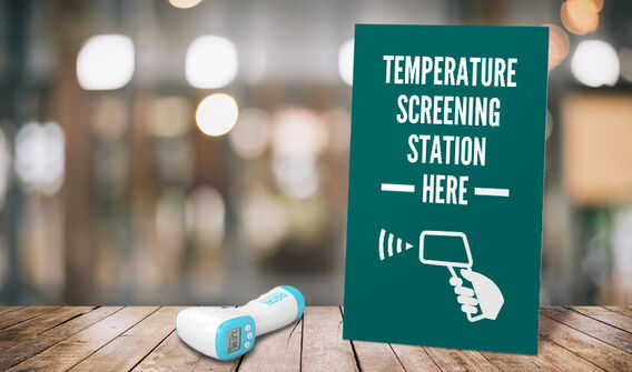 Temperature Check Signage | Signs.com