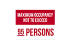 Maximum Occupancy Signs | Signs.com