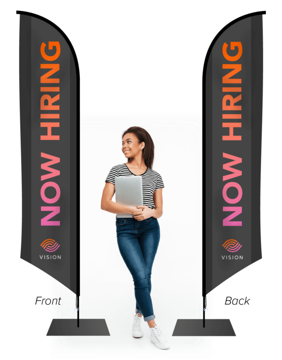 Angled Flag Banners | Signs.com