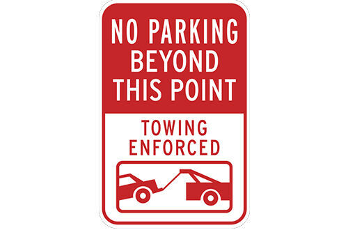 Tow Away Signs - Design and Print Custom Parking Signs with Free Design ...