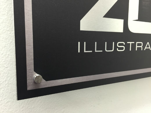 Brushed Aluminum Signs - Custom Brushed Metal Signage | Signs.com